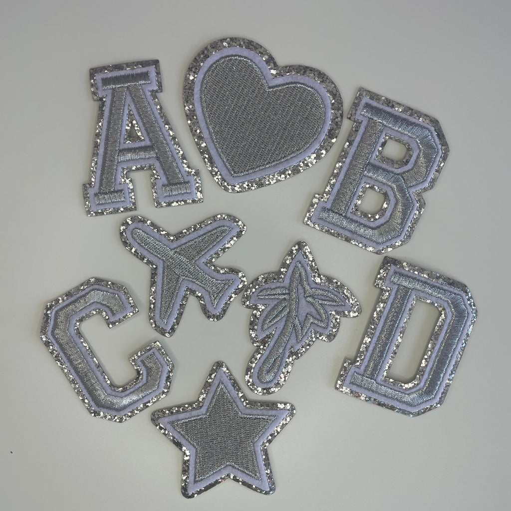 Varsity Glitter Patch - Silver – Coco & Shy