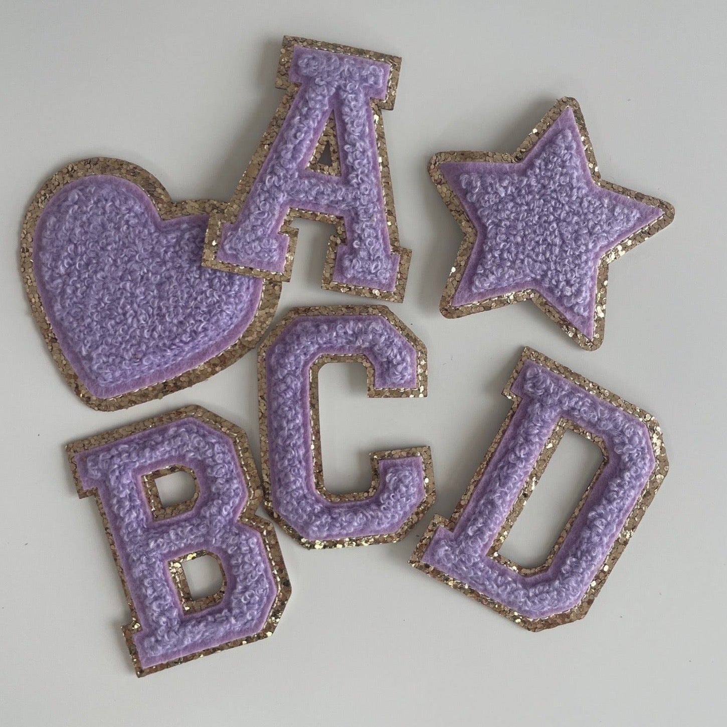 Varsity Glitter Patch - Lilac – Coco & Shy